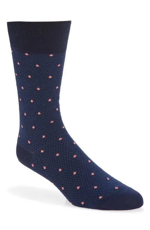 Paul Smith Naven Polka Dot Dress Socks - Navy