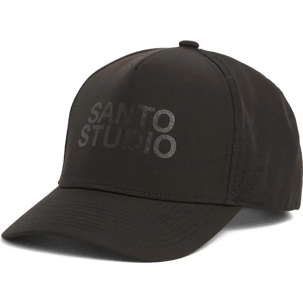 SANTO STUDIO Logo Baseball Cap - Black