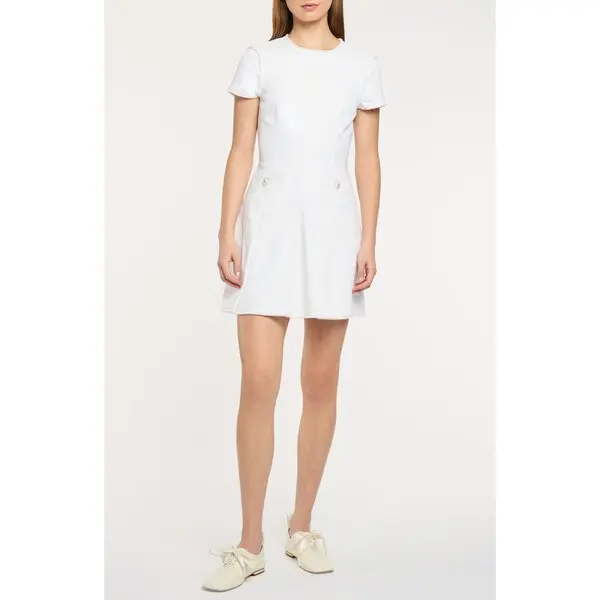 Cinq À Sept Nova Stretch Denim Minidress - White
