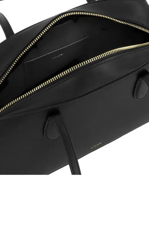 Vince Athene Nappa Leather East/west Shoulder Bag - Black