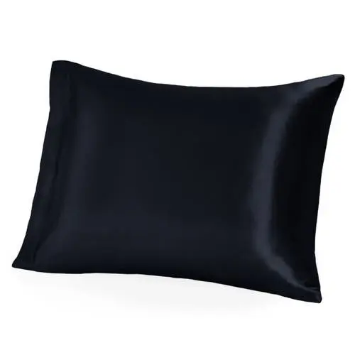 BARE HOME 19 Momme 100% Mulberry Silk Pillowcaseenvelope Closure - Black