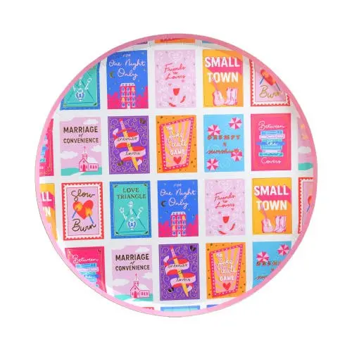 JOLLITY & CO Romcom Book Themed Dinner Plates - Assorted Pre-pack