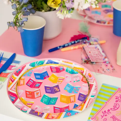 JOLLITY & CO Romcom Book Themed Dessert Plates
