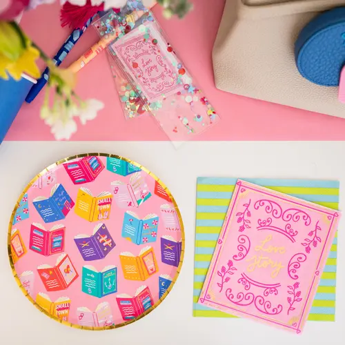 JOLLITY & CO Romcom Book Themed Dessert Plates