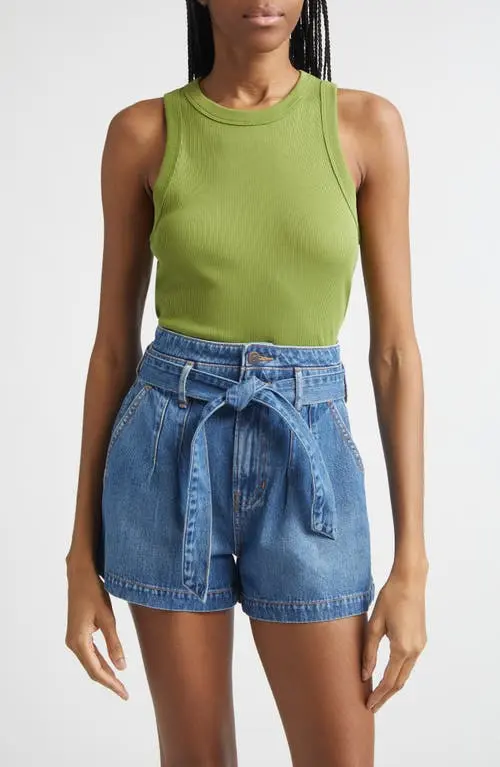 Veronica Beard Jordyn Crop Tank - Cactus