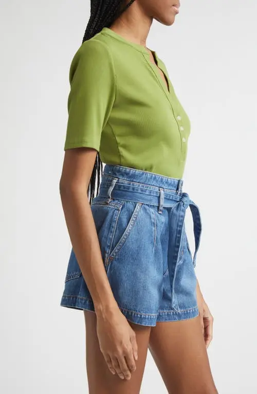 Veronica Beard Reubian Henley T-shirt - Cactus