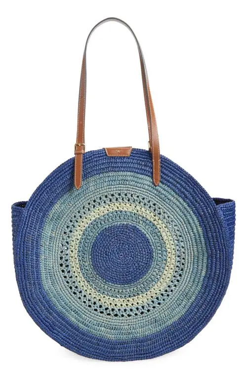ANYA HINDMARCH Bow Round Raffia Tote