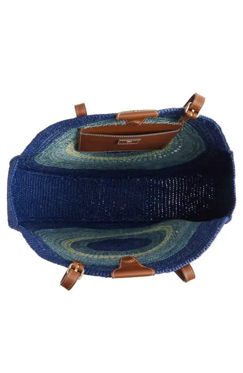 ANYA HINDMARCH Bow Round Raffia Tote
