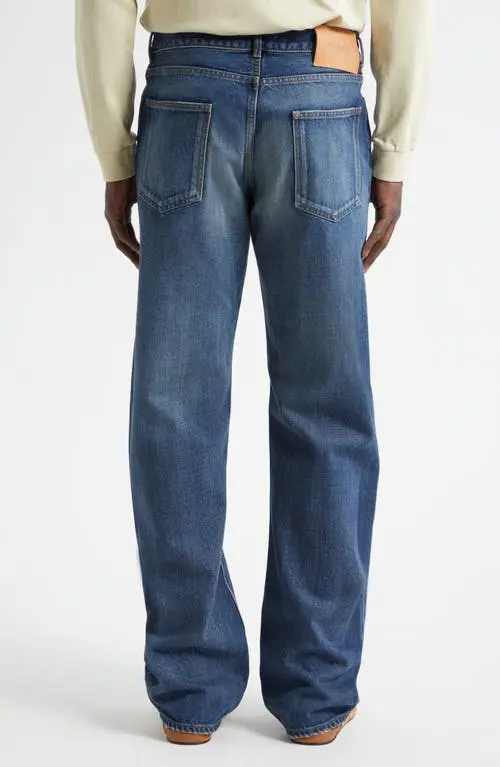 JW Anderson Rip & Repair Straight-leg Selvedge Jeans - Dark Blue