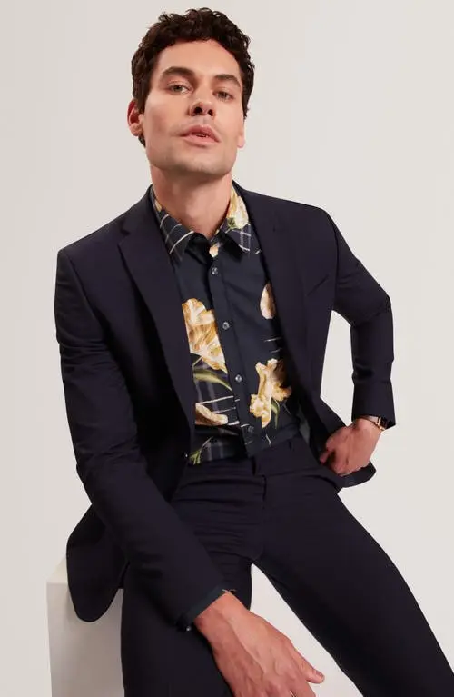 Ted Baker London Quorik Floral Print Button-up Shirt