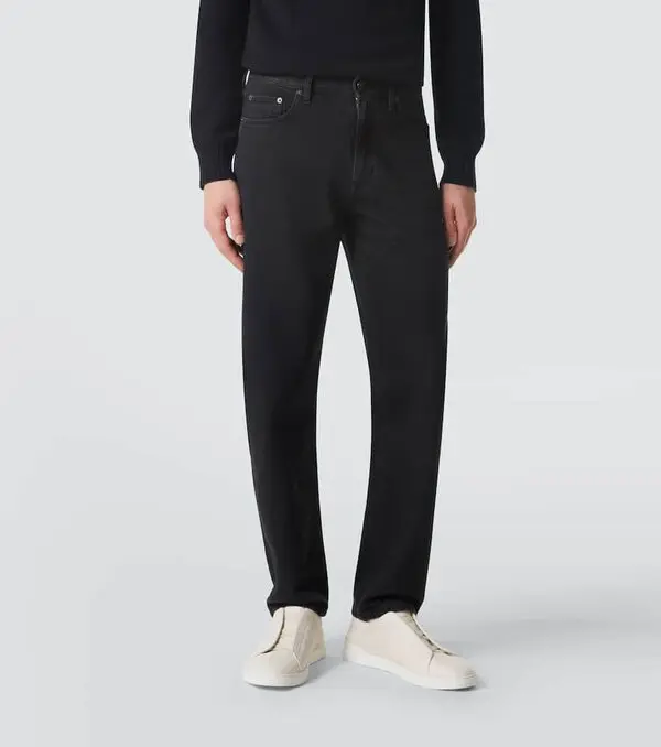 Zegna Straight Jeans - Black