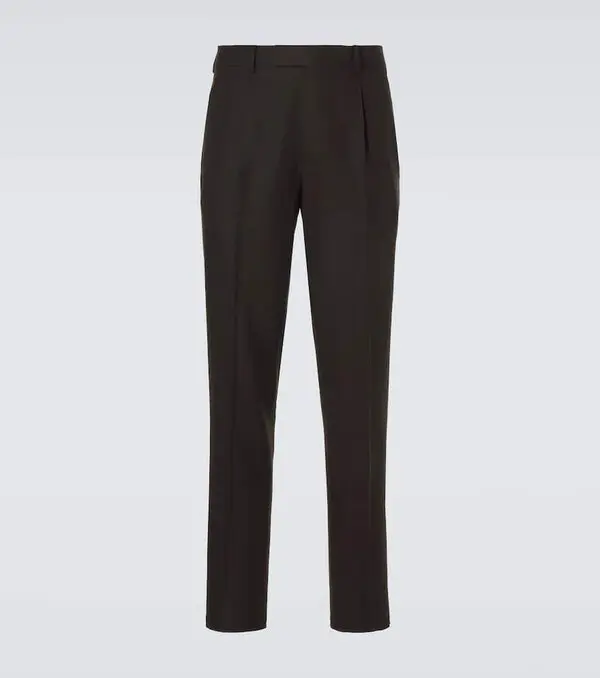 Zegna Straight Linen Pants