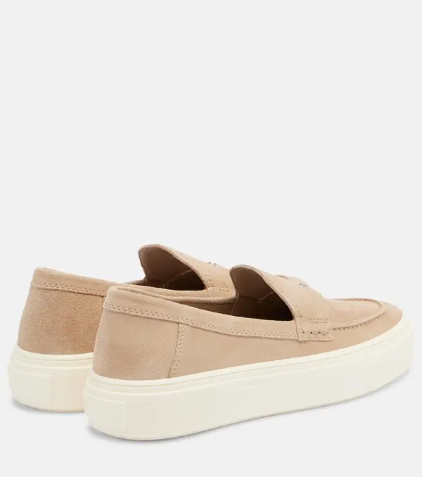 Hogan Crosswind Suede Loafers
