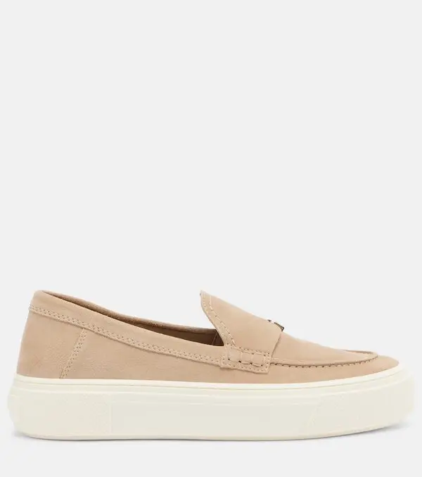 Hogan Crosswind Suede Loafers