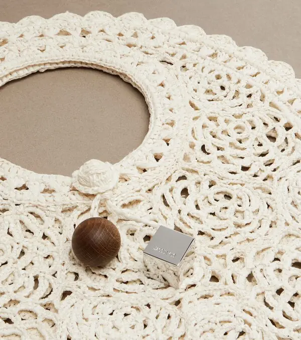 Jacquemus Spiaggia Small Crochet Top-handle Bag