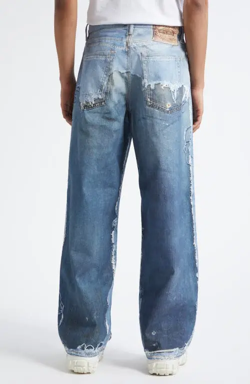 Acne Studios 1981 Trompe L'oeil Wide Leg Jeans