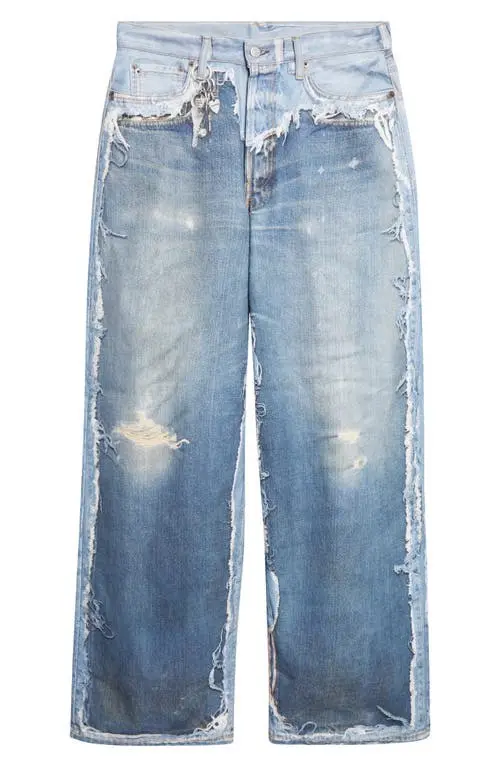 Acne Studios 1981 Trompe L'oeil Wide Leg Jeans