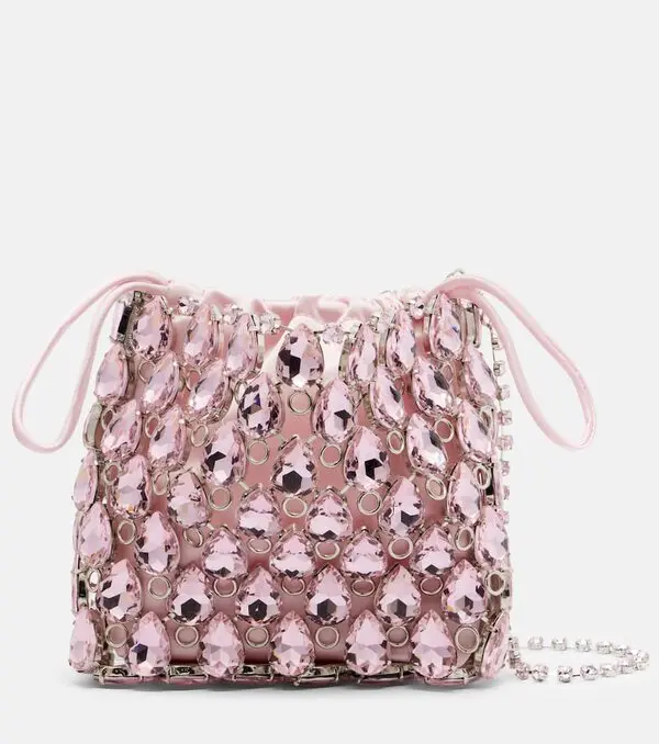 SELF-PORTRAIT Mini Embellished Chainmail Clutch