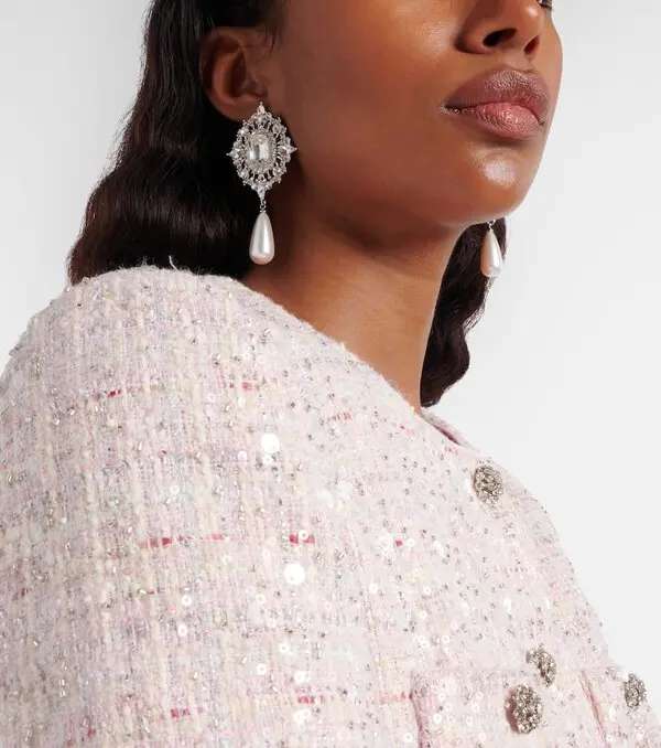 SELF-PORTRAIT Embellished Drop Earrings