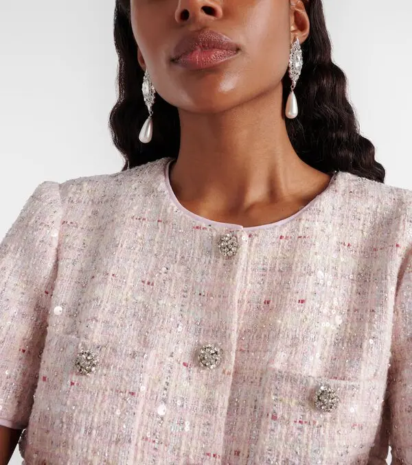 SELF-PORTRAIT Embellished Drop Earrings