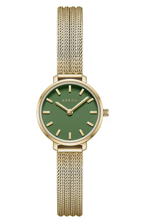 BREDA Beverly Mesh Strap Watch - Gold