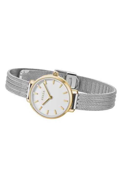 BREDA Beverly Mesh Strap Watch - Two-tone
