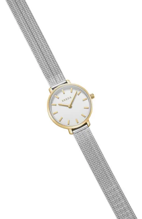 BREDA Beverly Mesh Strap Watch - Two-tone