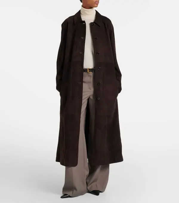 THE ROW Kendra Suede Coat