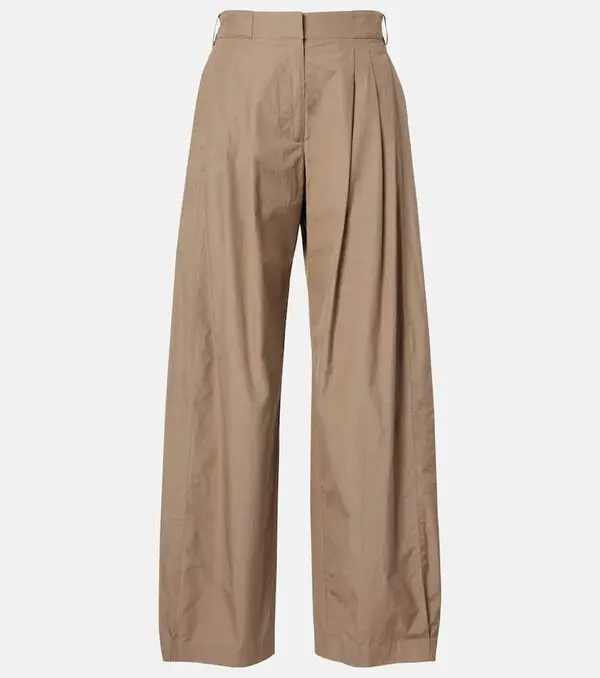 THE ROW Iven Wide-leg Pants - Green