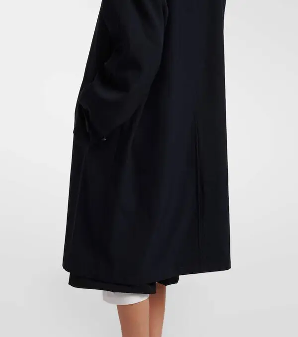THE ROW Dayton Wool Car Coat - Blue