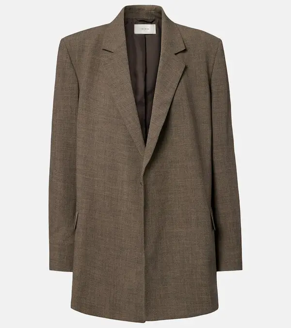 THE ROW Devlin Wool Blazer - Grey