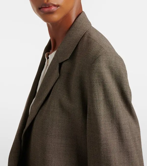 THE ROW Devlin Wool Blazer - Grey