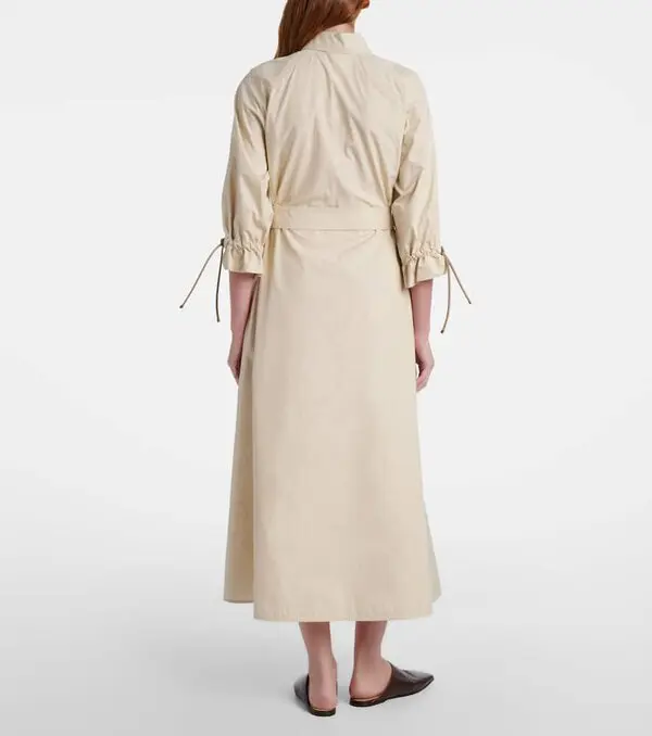 Max Mara Mirto Cotton Poplin Shirt Dress - Beige