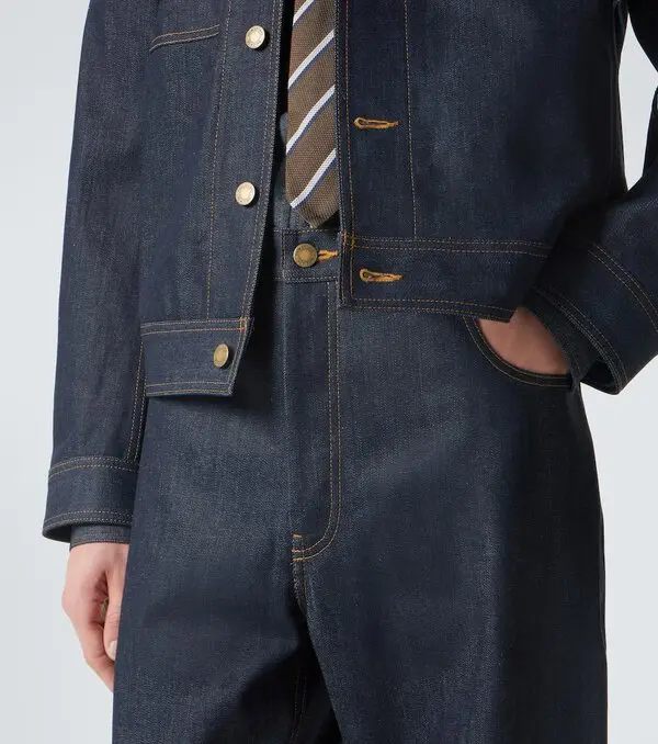 Thom Browne Cropped Straight Jeans - Blue