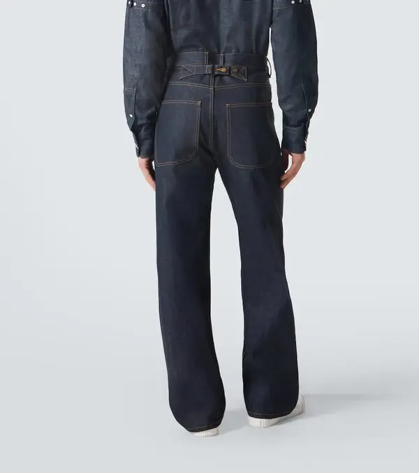 Thom Browne Cropped Straight Jeans - Blue
