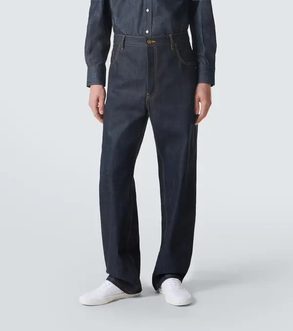 Thom Browne Cropped Straight Jeans - Blue
