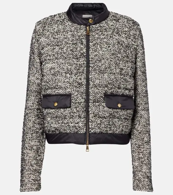 Moncler Down-paneled Wool-blend Jacket