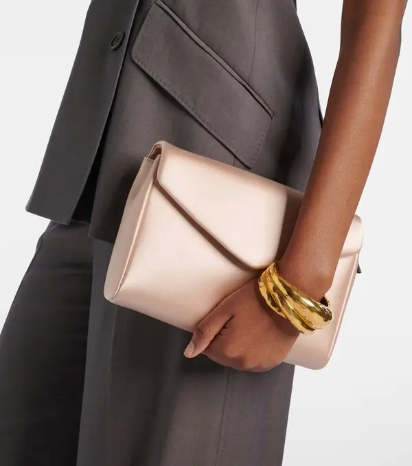 Max Mara Satin Clutch - Pink