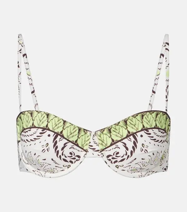 Tory Burch Printed Underwire Bikini Top - Multicoloured