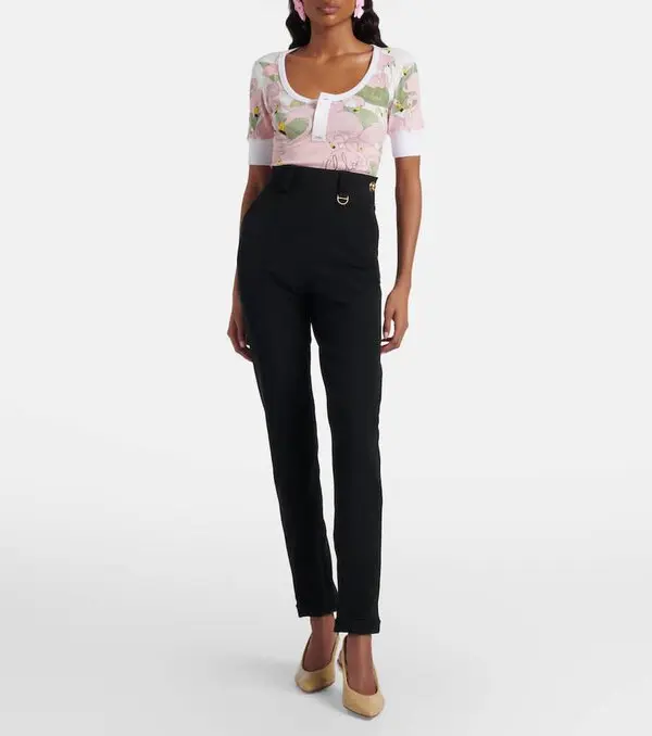 Chloé Embellished Slim Pants - Black