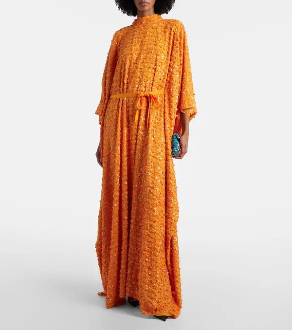 TALLER MARMO Caracciolo Sequined Kaftan