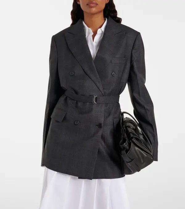 Prada Virgin Wool Double-breasted Jacket