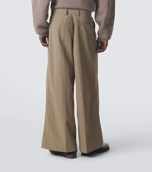 ERL Pleated Wide-leg Trousers - Green