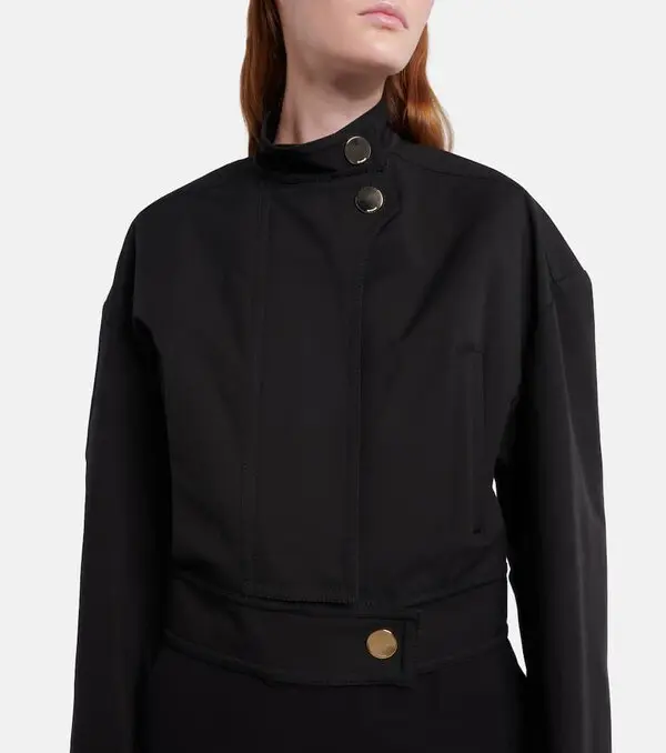 Sportmax Riviera Oversized Cotton Bomber Jacket