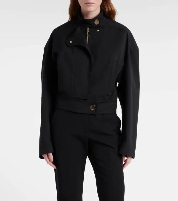 Sportmax Riviera Oversized Cotton Bomber Jacket
