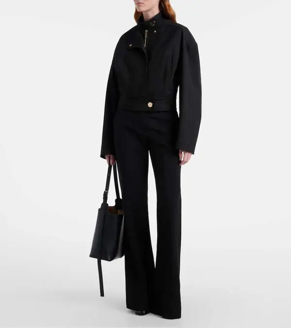 Sportmax Riviera Oversized Cotton Bomber Jacket
