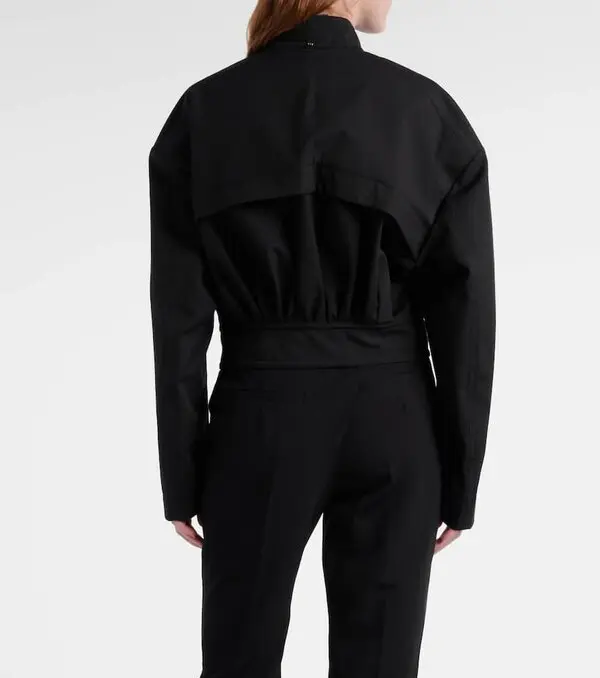 Sportmax Riviera Oversized Cotton Bomber Jacket