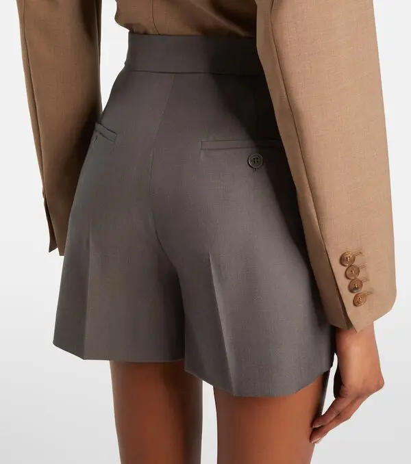 Max Mara Sadunco Virgin Wool Shorts