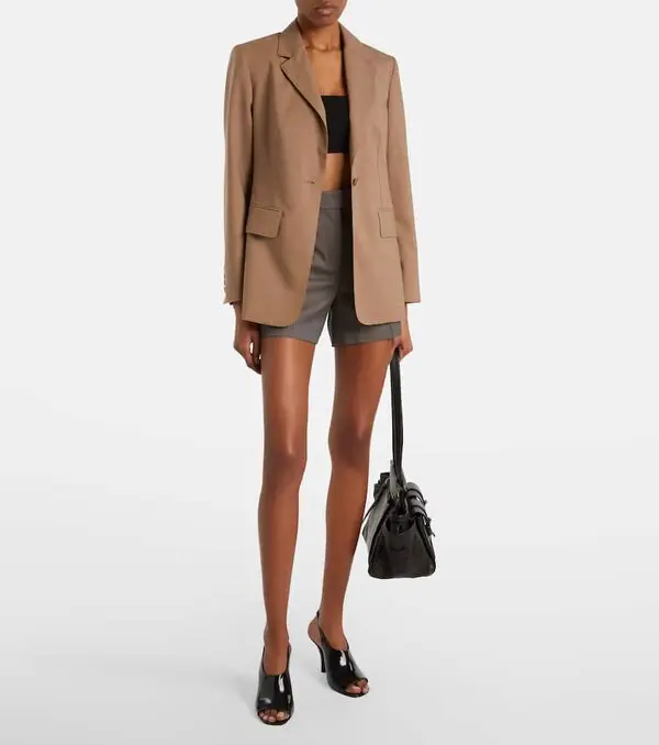 Max Mara Sadunco Virgin Wool Shorts