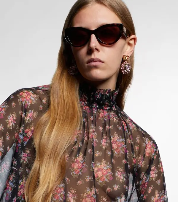 Dolce & Gabbana Devotion Cat-eye Sunglasses